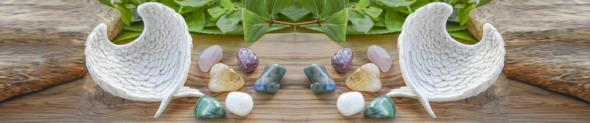 Angel Wing Bowl - Crystal Holder | Moor Crystals Devon